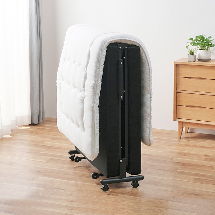 折りたたみベッド OTBSS-TR ブラック K104324│【公式】SIMPLE STYLE - アイリスオーヤマのホームファッション専門店